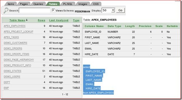 Listening Oracle Technology: Step 10 – Apex Developer Day - Creating Lists of Values (LOVs)